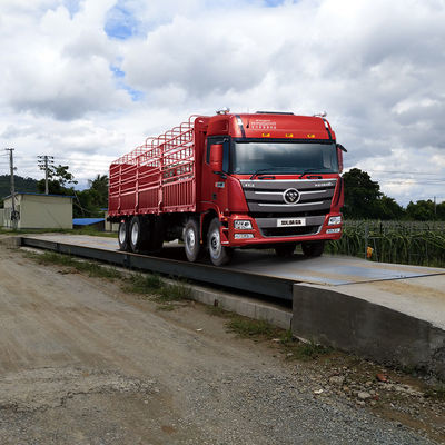 60ft Length 100 Ton Electronic Truck Scale Weighbridge , Industrial Weighbridge