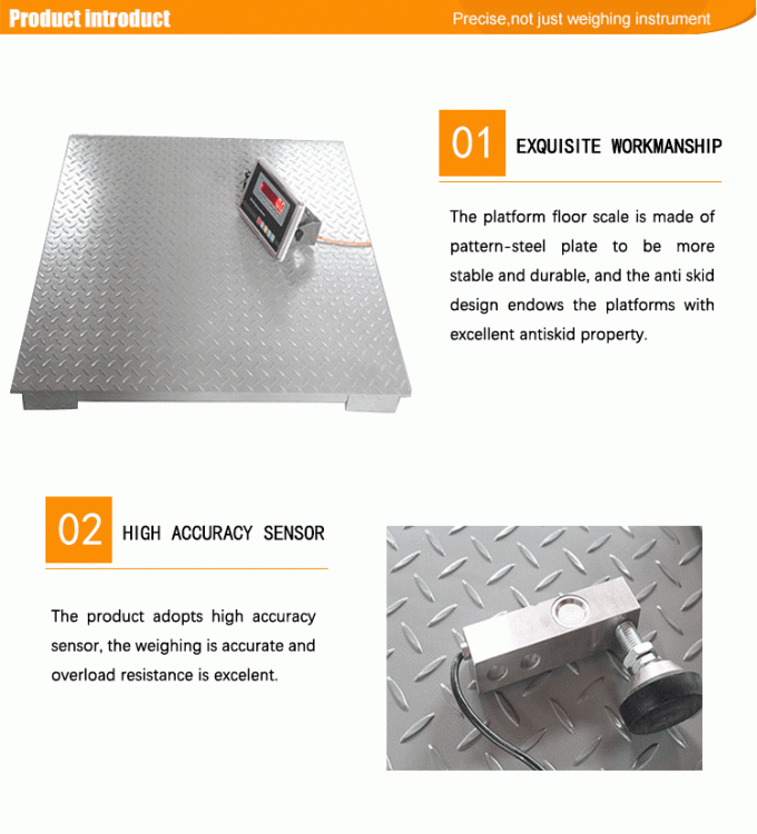 Waterproof Industrial Platform Weighing Scales 1000 Kg Customized Size