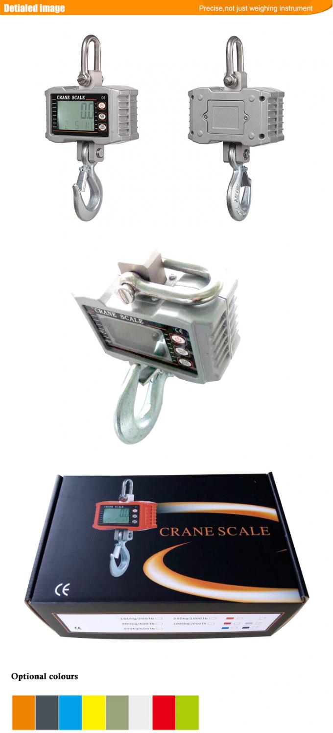 100kg Electronic Crane Scales , Digital Crane Scale OCS-S Portable Hook ...
