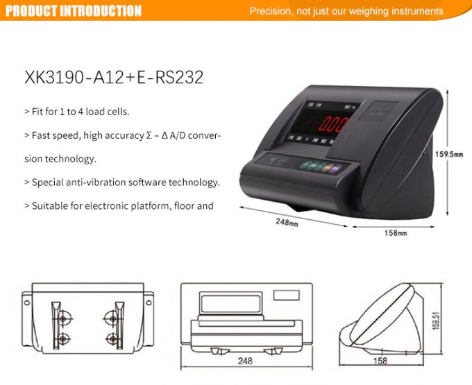 Electronic Digital Weighing Scale Indicator Yaohua LED Display A12e ...
