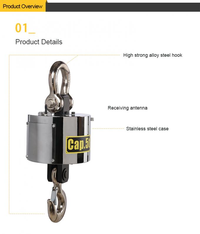 Hanging Electronic Crane Scales Heavy Duty Wireless Controller Industrial